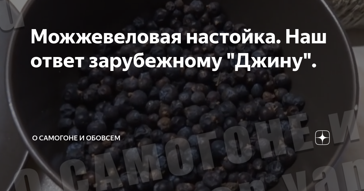 Можжевеловая настойка. Наш ответ зарубежному "Джину". | О САМОГОНЕ🥂 и ...