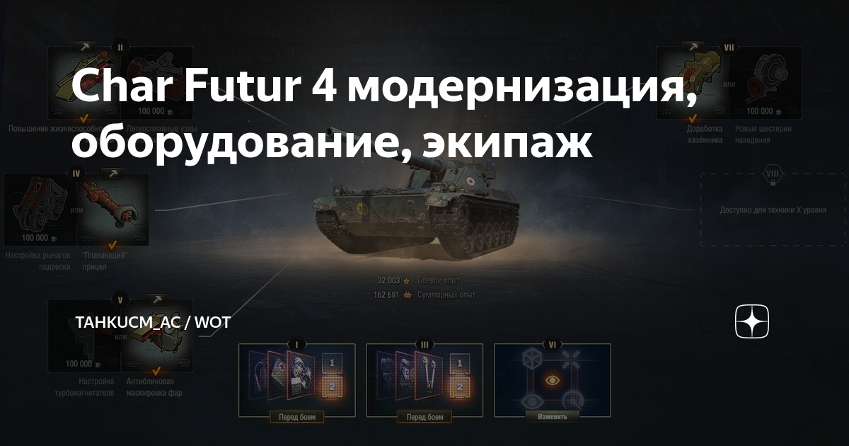 Char Futur 4 модернизация, оборудование, экипаж | Танкист АС / TaHkucm ...
