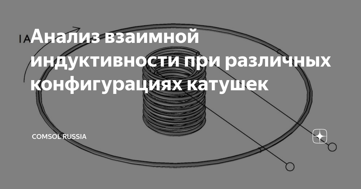 Анализ взаимной индуктивности при различных конфигурациях катушек | COMSOL Russia | Дзен