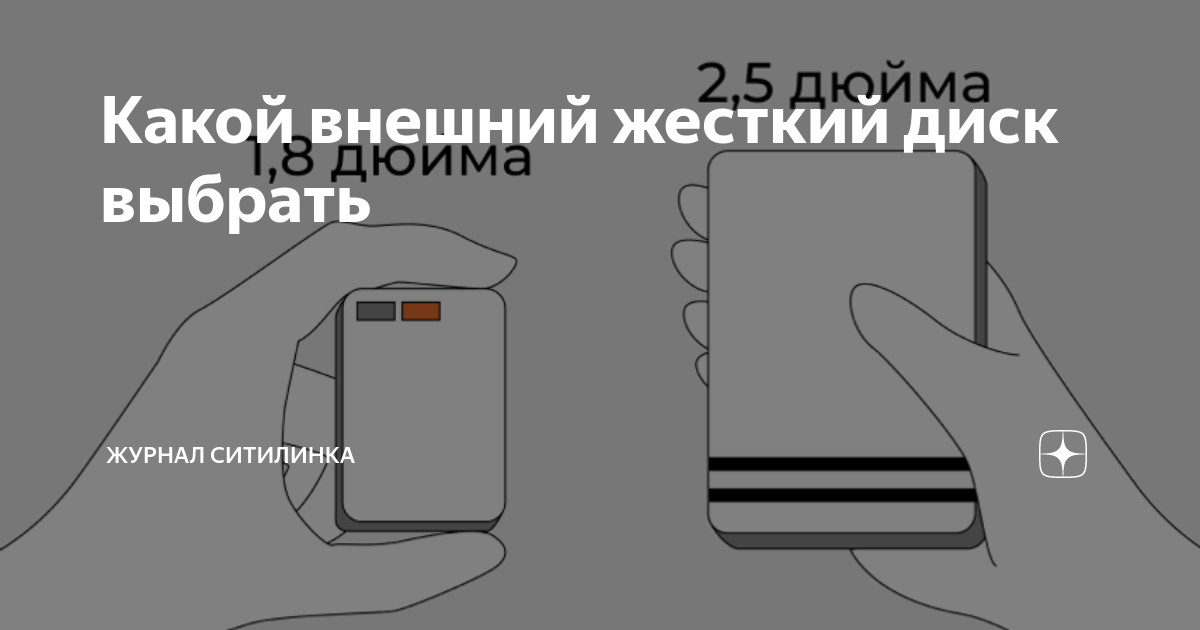 Какой внешний жесткий диск выбрать | Журнал Ситилинка | Дзен