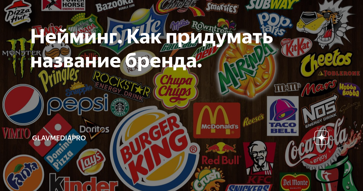Нейминг. Как придумать название бренда. | GlavMediaPro | Дзен