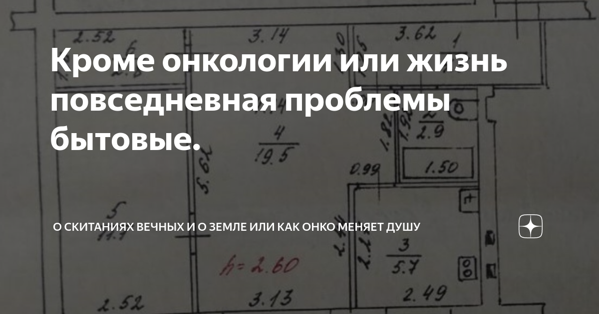 Кроме онкологии или жизнь повседневная проблемы бытовые. | О скитаниях ...