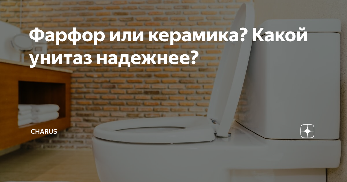 Фарфор или керамика? Какой унитаз надежнее? | CHARUS - как сделать ...