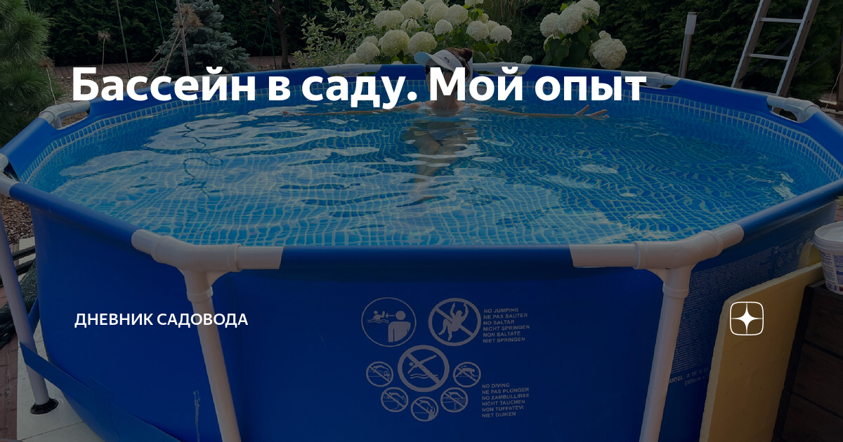 Бассейн в саду. Мой опыт | Дневник садовода | Дзен