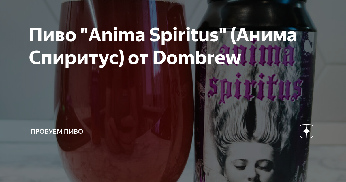Пиво "Anima Spiritus" (Анима Спиритус) от Dombrew | Пробуем пиво | Дзен