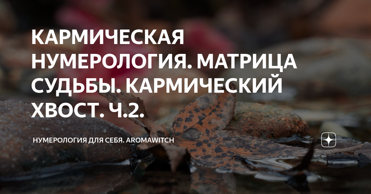КАРМИЧЕСКАЯ НУМЕРОЛОГИЯ. МАТРИЦА СУДЬБЫ. КАРМИЧЕСКИЙ ХВОСТ. Ч.2 ...