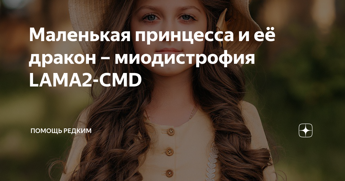 Маленькая принцесса и её дракон – миодистрофия LAMA2-CMD | Помощь редким | Дзен