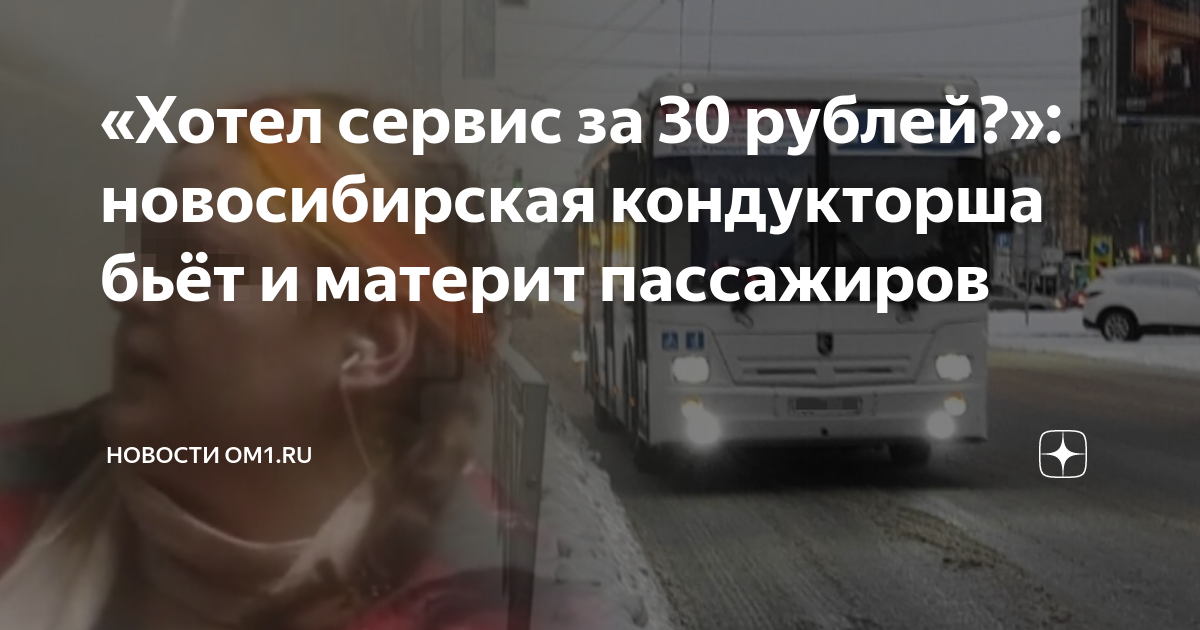 «Хотел сервис за 30 рублей?»: новосибирская кондукторша бьёт и материт пассажиров | Новости Om1 ...