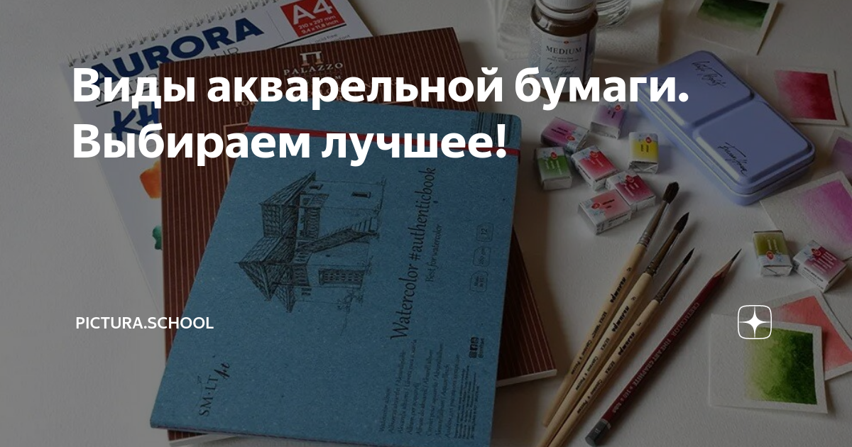 Виды акварельной бумаги. Выбираем лучшее! | Pictura.school | Дзен
