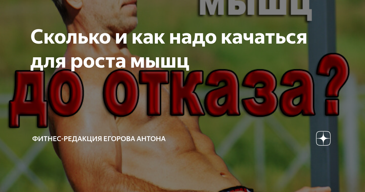 Сколько и как надо качаться для роста мышц Фитнес тренер Егоров Антон