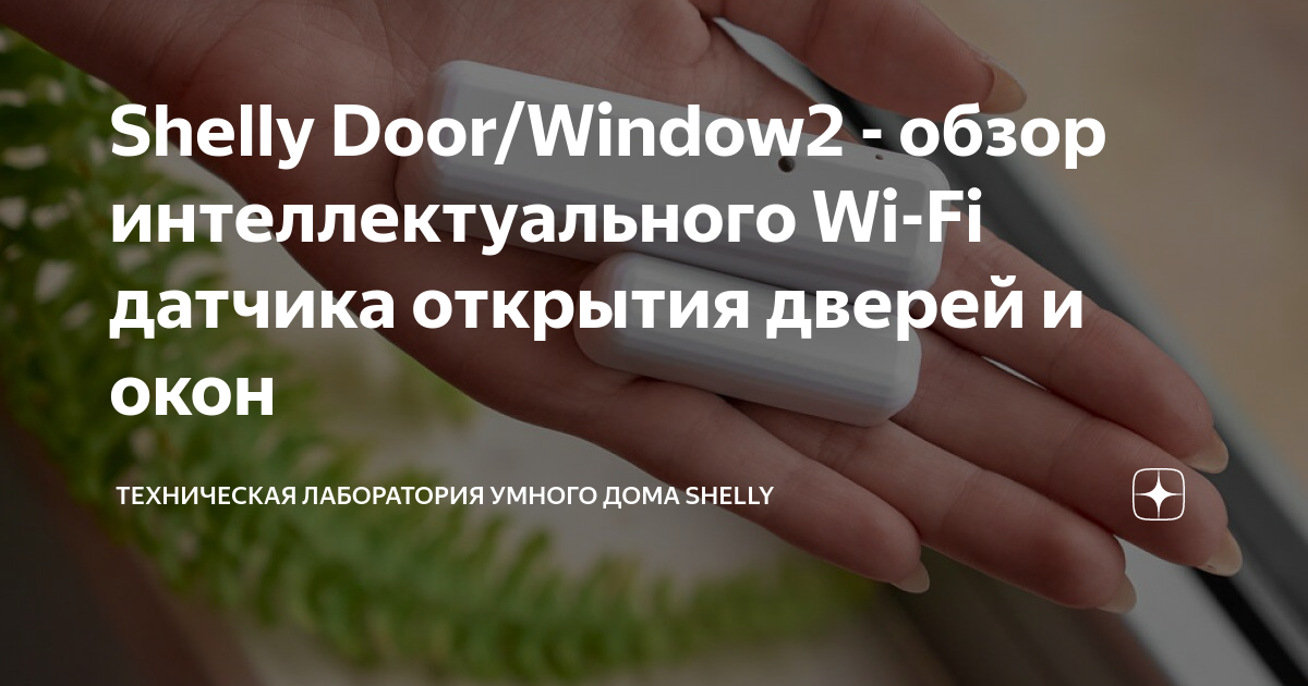 Shelly Door/Window2 - обзор интеллектуального Wi-Fi датчика открытия ...