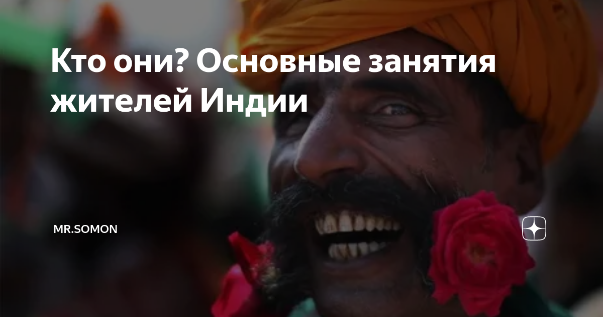 Кто они? Основные занятия жителей Индии | Mr.Somon | Дзен