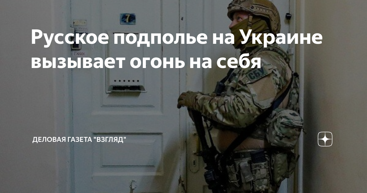 Русское подполье на Украине вызывает огонь на себя | Деловая Газета ...