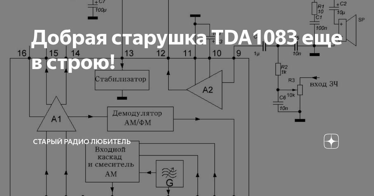 Добрая старушка TDA1083 еще в строю! | Старый радио любитель | Дзен