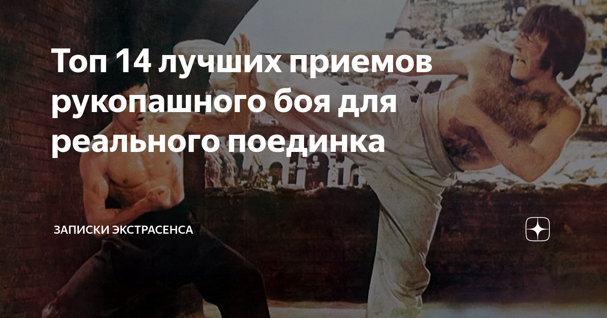 Топ 14 лучших приемов рукопашного боя для реального поединка | Записки ...