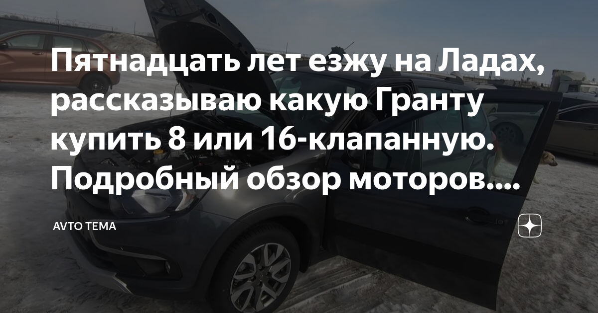 Пятнадцать лет езжу на Ладах, рассказываю какую Гранту купить 8 или 16 ...