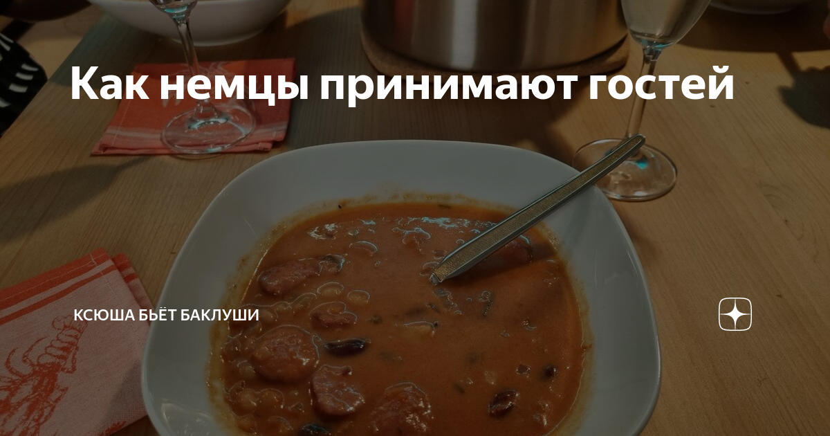 Как немцы принимают гостей Ксюша бьёт баклуши Дзен