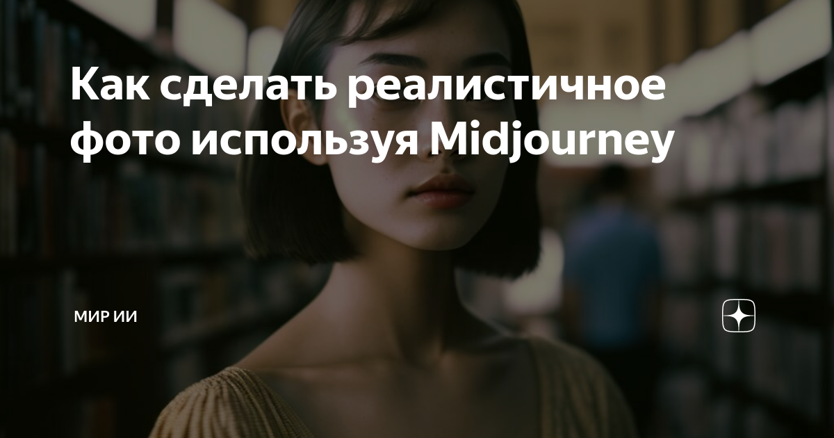 Как сделать реалистичное фото используя Midjourney Мир ИИ Дзен