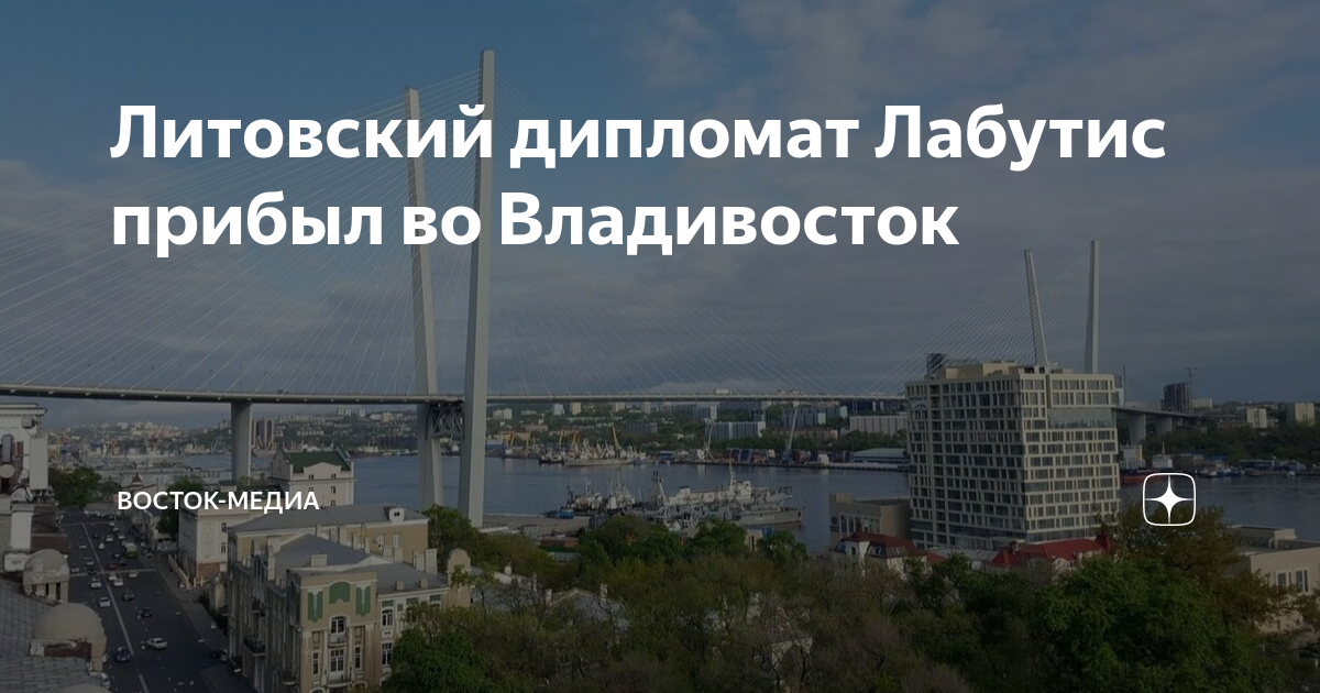 Литовский дипломат Лабутис прибыл во Владивосток | Восток-Медиа | Дзен