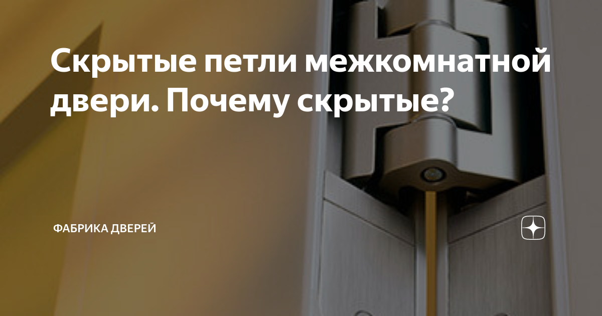 Скрытые петли межкомнатной двери. Почему скрытые? | Фабрика Дверей | Дзен