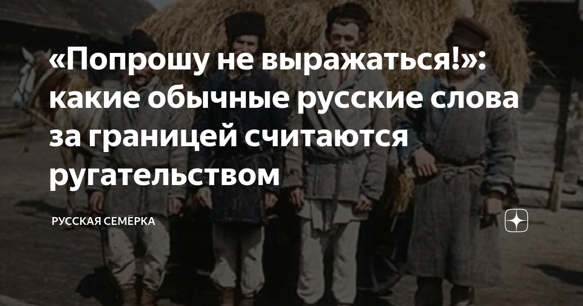 «Попрошу не выражаться!»: какие обычные русские слова за границей ...