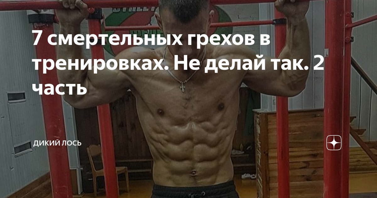 7 смертельных грехов в тренировках Не делай так 2 часть Дикий Лось