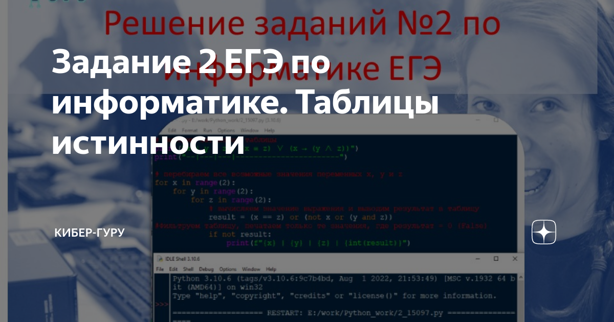 Задание 2 ЕГЭ по информатике. Таблицы истинности | Школа Виктора ...