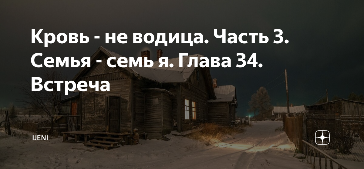 Кровь - не водица. Часть 3. Семья - семь я. Глава 34. Встреча | Ijeni ...