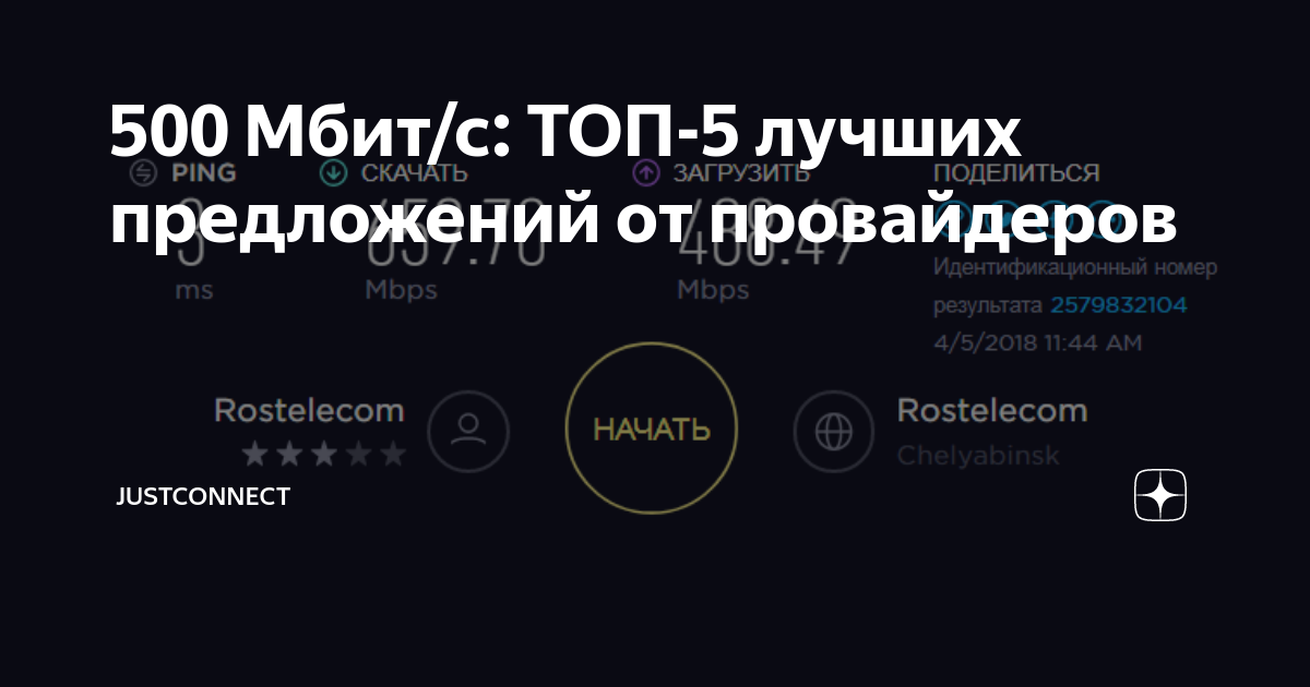 500 Мбит/с: ТОП-5 лучших предложений от провайдеров | JustConnect | Дзен
