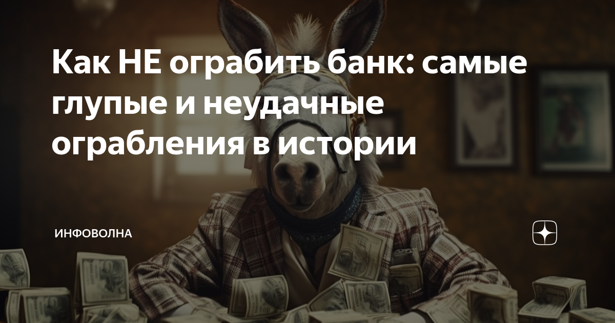 Как НЕ ограбить банк: самые глупые и неудачные ограбления в истории ...