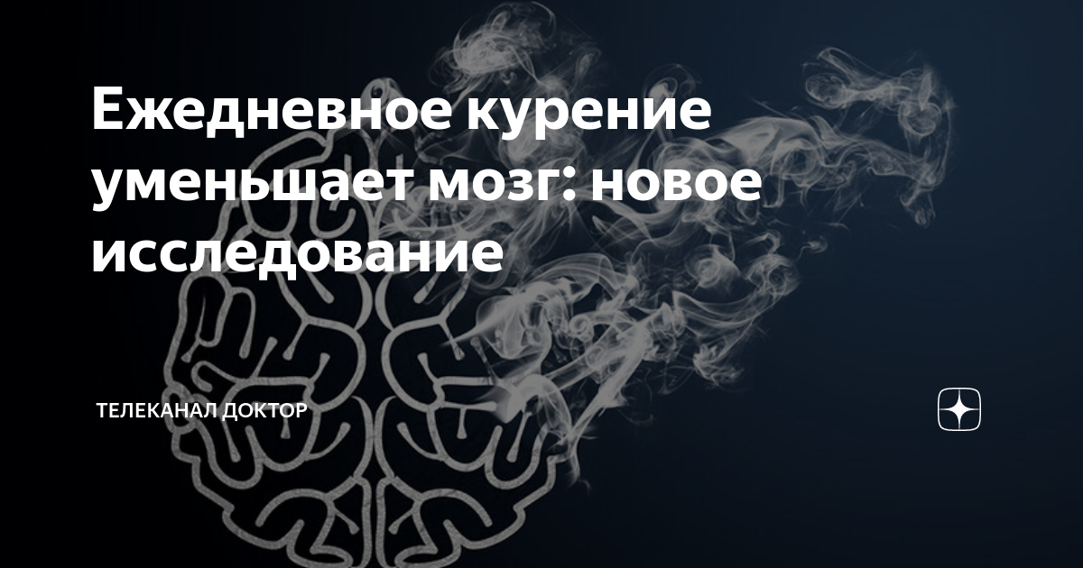 Ежедневное курение уменьшает мозг новое исследование ТЕЛЕКАНАЛ