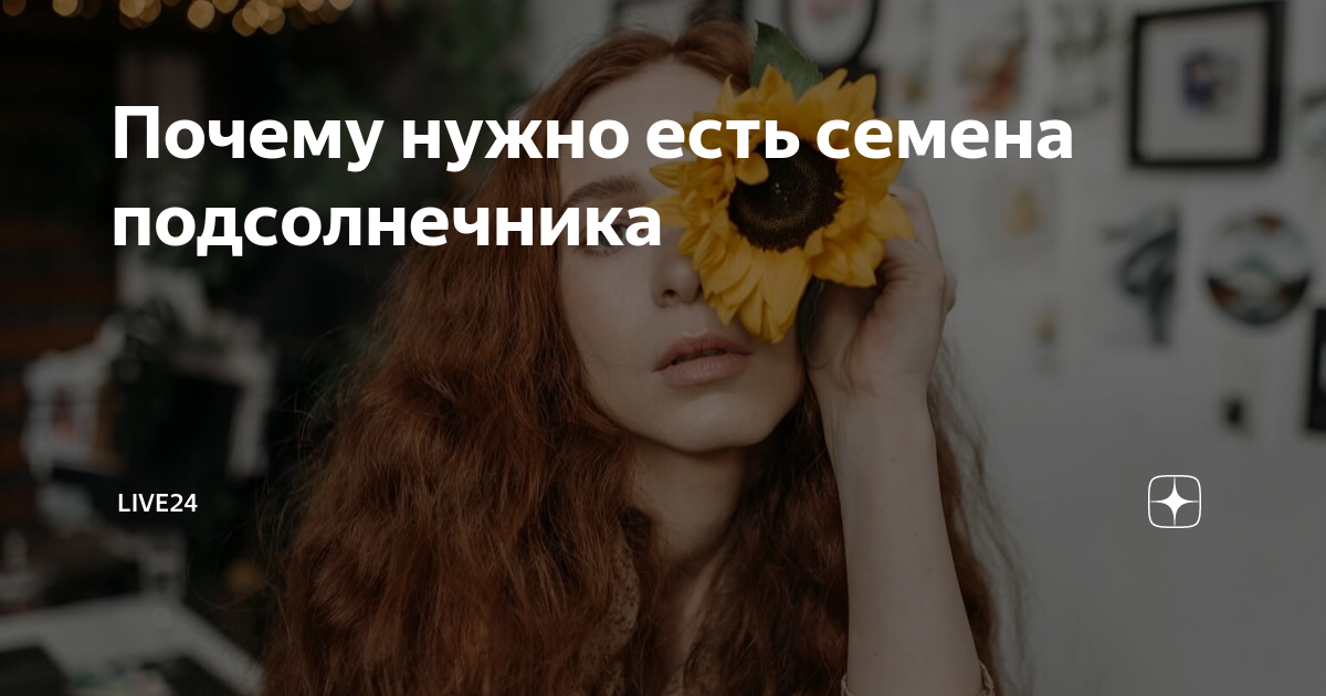 Почему нужно есть семена подсолнечника | LIVE24 | Дзен