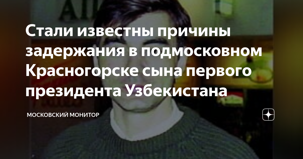 Стали известны причины задержания в подмосковном Красногорске сына