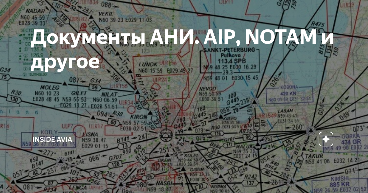 Документы АНИ. AIP, NOTAM и другое | Inside Avia | Дзен