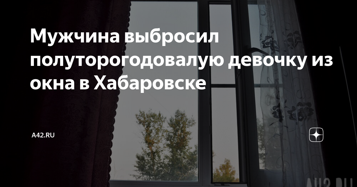 Мужчина выбросил полуторогодовалую девочку из окна в Хабаровске | A42.RU | Дзен