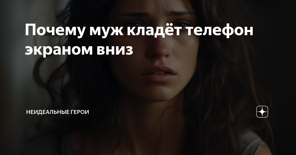 Почему муж кладёт телефон экраном вниз Неидеальные герои Дзен