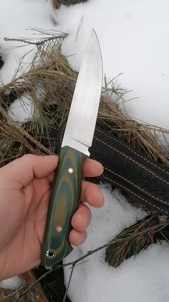 BLADECRAFT KNIVES | Нож Хантер Х12МФ bladecraft handmade knife. Нож из ...