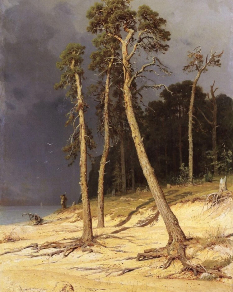 Иван Шишкин «Песчаный берег», 1879 год На этой картине художник ...