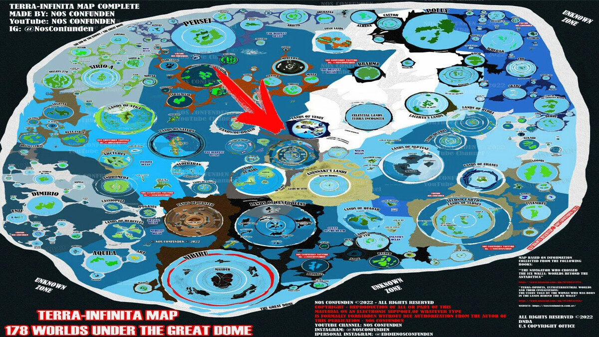 Эта схематичная карта показывает истинное строение ячеек нашей Земли ...