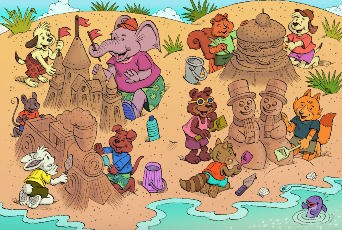 Найдите 12 предметов спрятанных на картинке как можно быстрее! Тест на ...