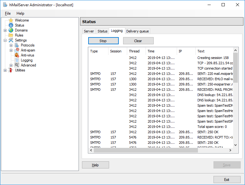 hMailServer — часть 1 | Лаборатория сисадмина | Дзен