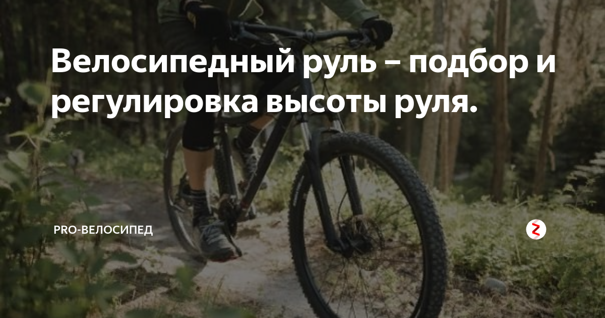 Велосипедный руль – подбор и регулировка высоты руля. | Pro-велосипед ...