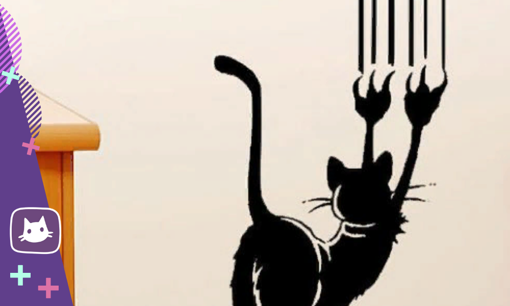 🐱Антивандальные обои: спасаем стены от кошачьих царапок | Нос, хвост ...
