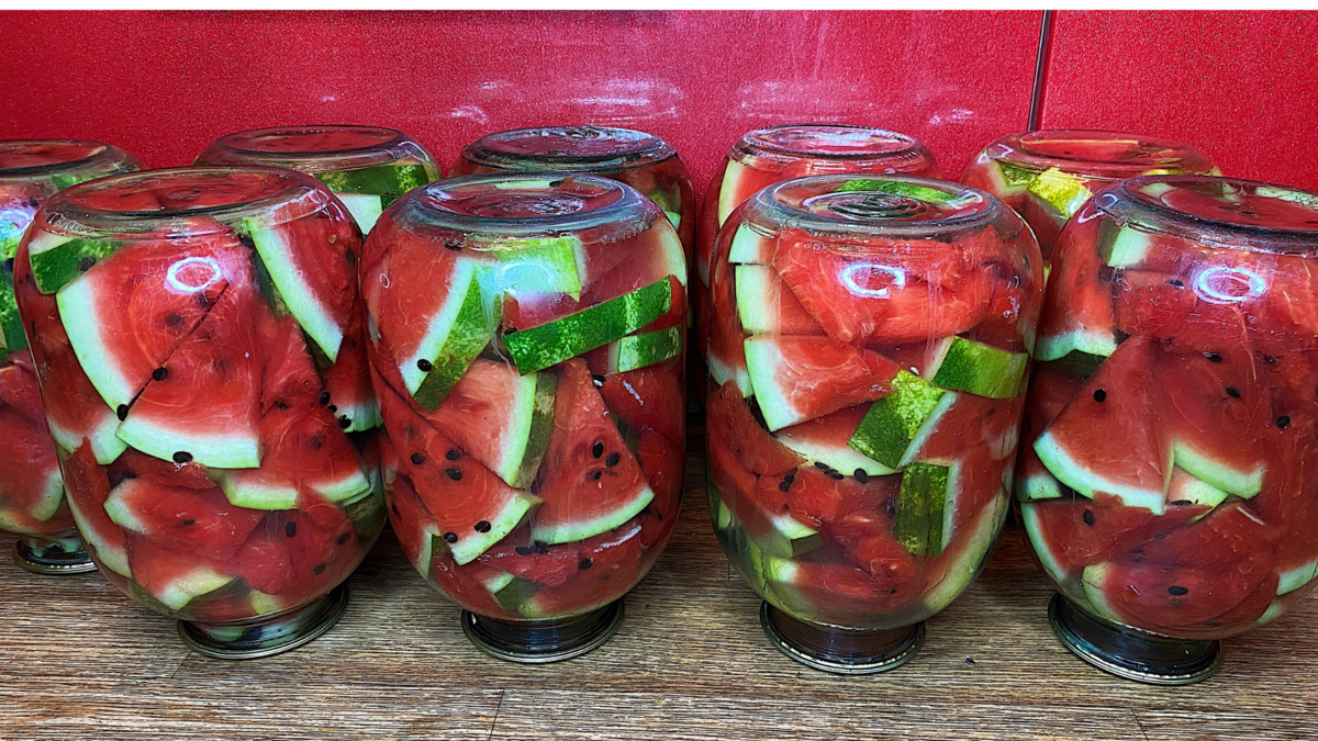Вкусные арбузы на зиму без уксуса, без стерилизации: консервированные ...