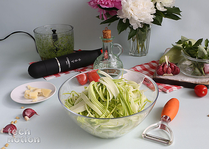 Как я делаю ЗОЖные спагетти из кабачков и без муки – вкусные и полезные | TECHNOTION | Дзен