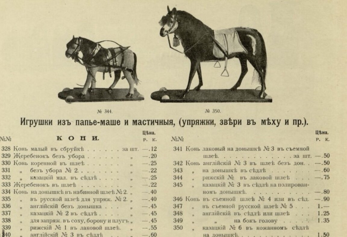 Купить игрушки при царе. Большой выбор в прейскуранте 1914 года ...