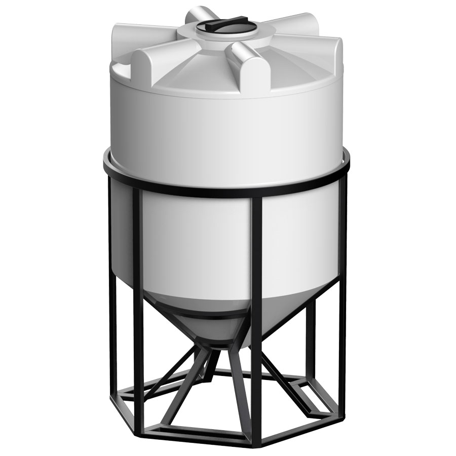 Емкость с коническим дном К 2000 литров с обрешеткой | Polimer group | Дзен
