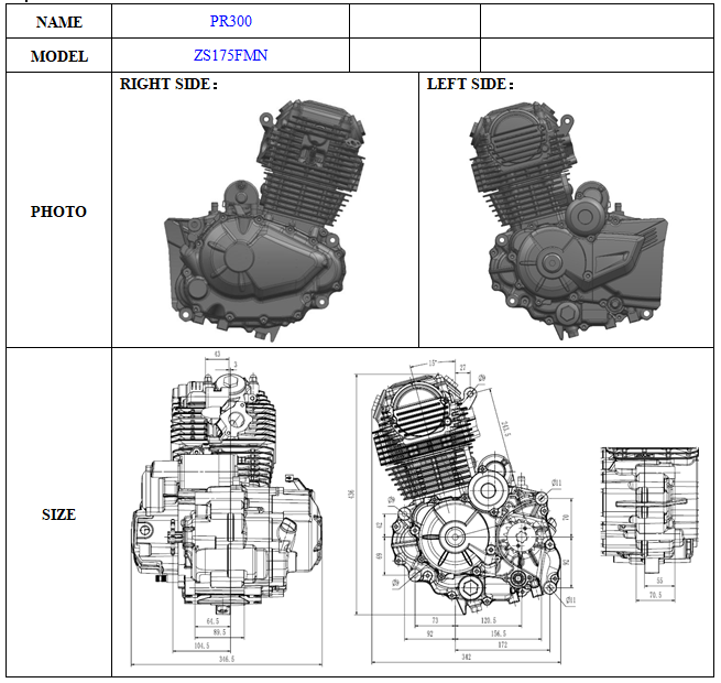 Двигатель ZONGSHEN PR300 (ZS175FMN), отличия от популярного 172FMM-5 (PR250). | МОТОМИР.РФ | Дзен
