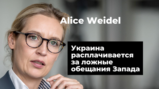 Алис Вайдель: Оскорбление России - это исторический провал Запада ...