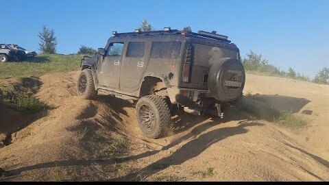 Оффроад по диагоналкам! Hummer H2, Lexus LX 470, Carib, УАЗ, Delica ...
